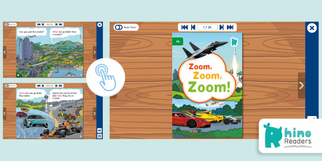 Level 4b Reading Scheme Book: Zoom, Zoom, Zoom! - Twinkl