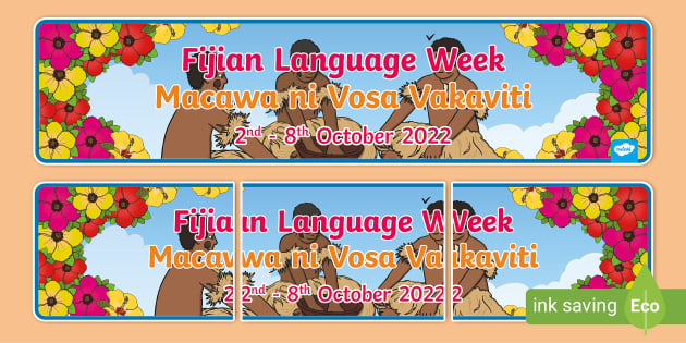 Fijian Language Week Banner (teacher made) - Twinkl