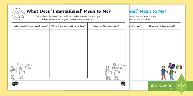 What does international mean store