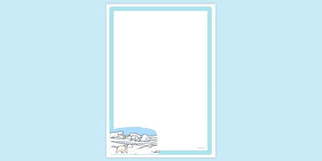 Arctic Habitat Page Border | Page Borders | Twinkl