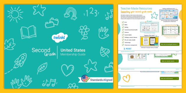 FREE Second Grade Membership Guide - United States | Twinkl