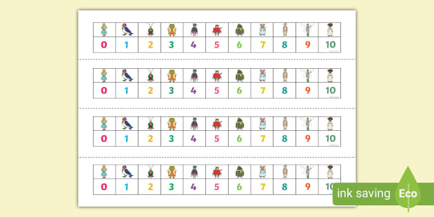 FREE! - Thumbelina Number Track 0-10 (Lehrer gemacht) FREE! - Thumbelina Number Track 0-10 (Lehrer gemacht)