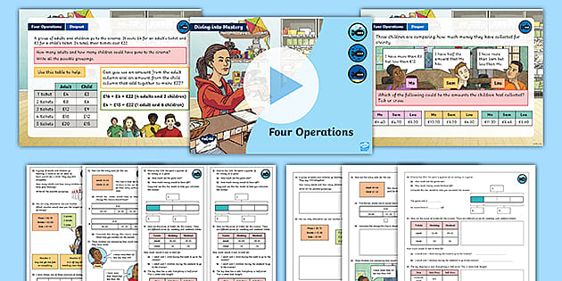 👉 White Rose Maths Compatible Year 4 Four Operations Mastery