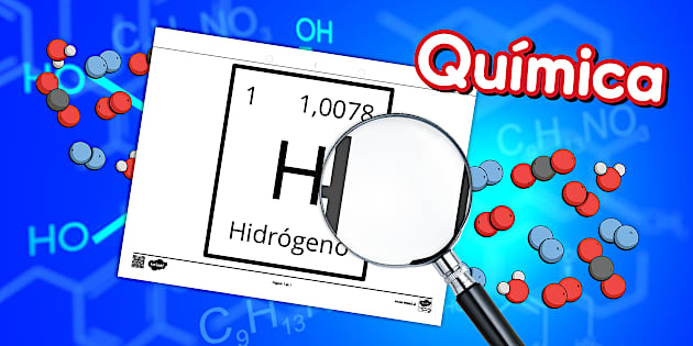 Hoja | Colorear | Hidrógeno | Ciencias | 8° | Química