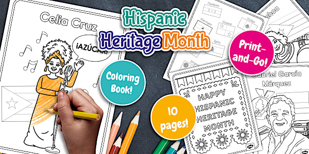 free hispanic coloring pages