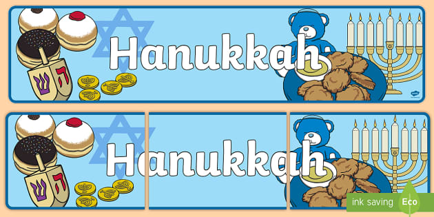 Hanukkah Banner - Twinkl