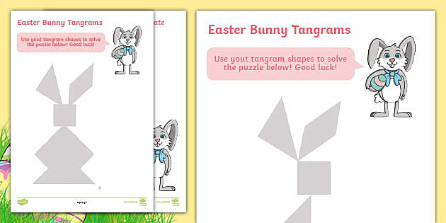 Easter Tangram Puzzle (teacher made)