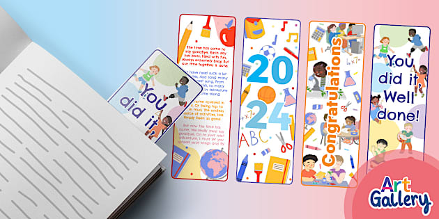 Graduation 2024 End of School Year Bookmarks - Twinkl