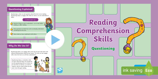 Year 3/4 Reading Comprehension Skills Questioning PowerPoint