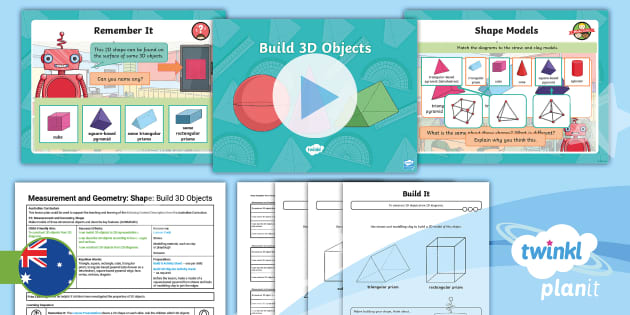 Year 3 Shape: Surface Shapes Lesson Pack (teacher made)