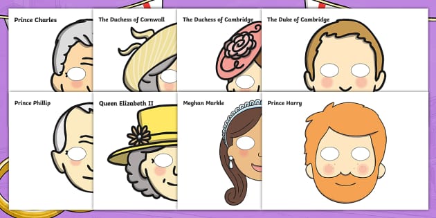 Royal Wedding 2018 Role-Play Masks (teacher made)