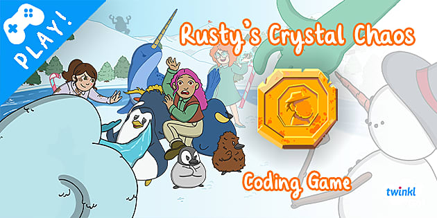 Computing Coding Game - Rusty's Crystal Chaos | Twinkl Go!