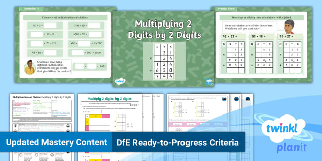 Two Digit Multiplication Lesson Plans Y5 PlanIt Maths