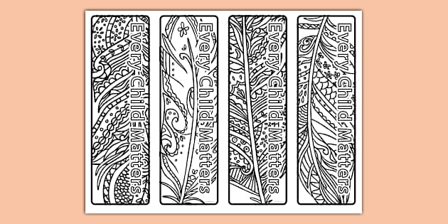 Orange T-shirt Day Colouring Bookmarks (teacher made)