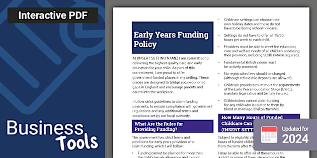 A Guide to Early Years Funding and Childcare Support for Childminders A Guide to Early Years Funding and Childcare Support for Childminders