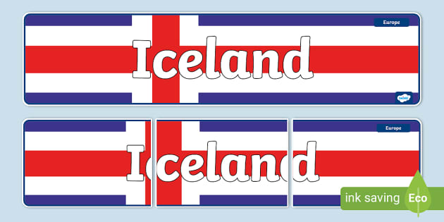 Iceland Display Banner (teacher made) - Twinkl
