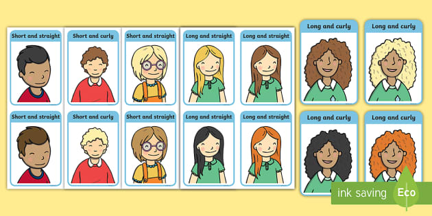 My Hair Flashcards (teacher made)