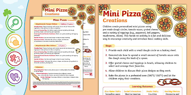 Mini Pizza Creations (teacher made) - Twinkl