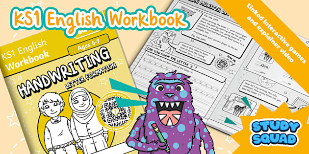 Study Squad KS1 Letter Formation Handwriting Workbook