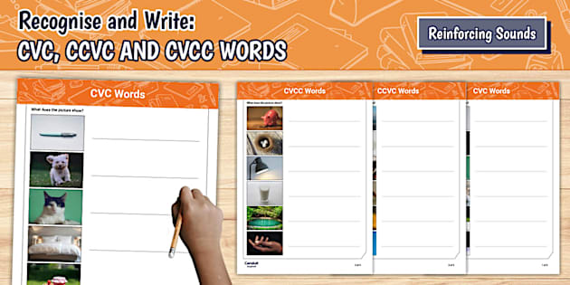 Recognise and Write: CVC, CCVC and CVCC Words Activity
