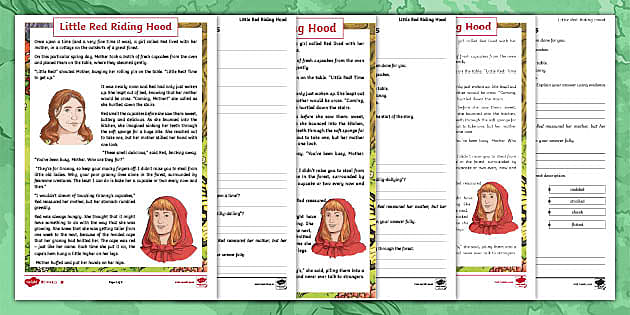 LKS2 Little Red Riding Hood Reading Comprehension