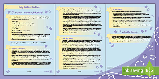 Baby Bedtime Routines (teacher made) - Twinkl