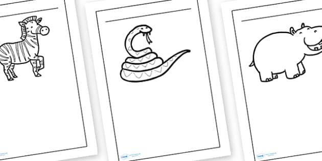 FREE! - Safari Writing Frames (teacher made)