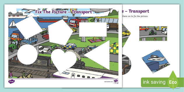 Transport Cutting Skills Activity | Parent Scissor Control