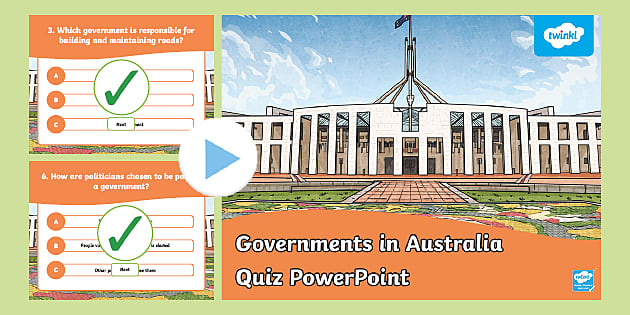 Governments in Australia Quiz PowerPoint | Twinkl - Twinkl