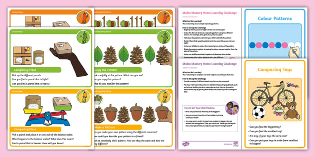 👉 EYFS Challenges (Support White Rose Maths): Measure & Pattern