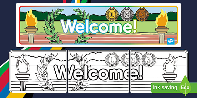 Olympics Welcome Banner (creat de profesori) - Twinkl