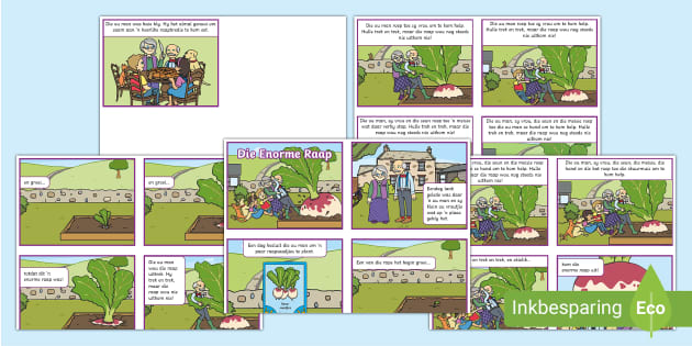 Die Enorme Raap Volgordekaarte - Twinkl