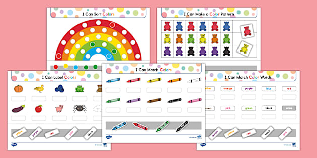 Colors Adapted Work Activities for SPED