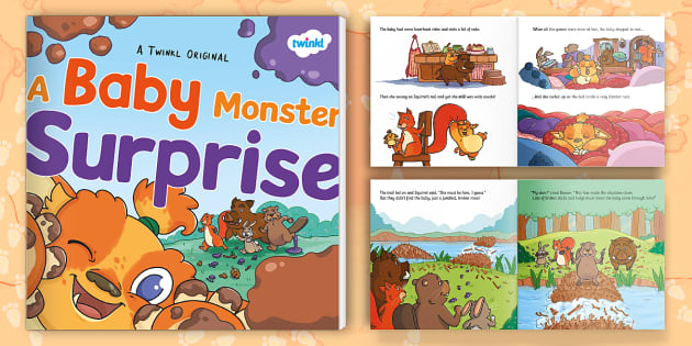 A Baby Monster Surprise eBook (teacher made) - Twinkl