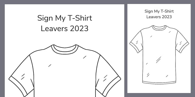 Sign My Leavers T-Shirt | Leavers' Resources | Beyond