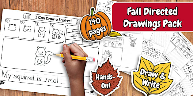 Fall Directed Drawings Pack | Draw and Write Worksheets