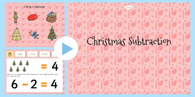 Christmas Subtraction to 10 PowerPoint