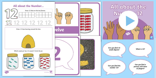 All About Number 12 | Dozen Worksheet (teacher made)