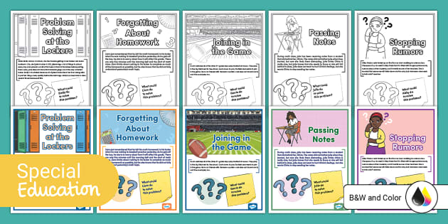 Social Story Poster Pack for Middle School Special Education