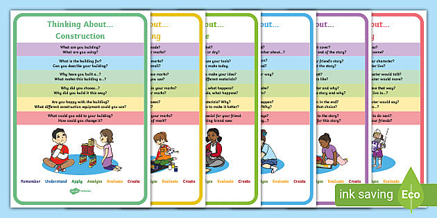 Bloom's Taxonomy Poster Pack | Higher-order Questioning EYFS