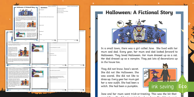 KS1 Halloween Fiction Differentiated Reading Comprehension