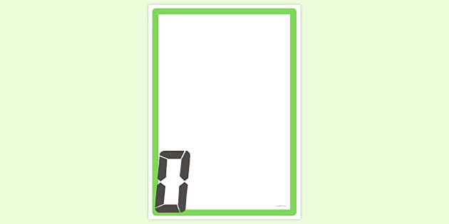 Simple Blank 0 Page Border | Page Borders | Twinkl - Twinkl