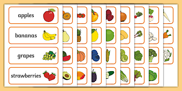 Fruit and Veg Shop Role-Play Word Cards (professor feito)