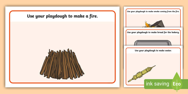 The Great Fire of London Playdough Mats (teacher made)