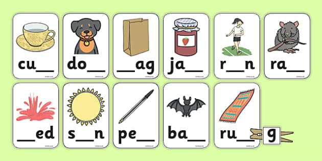 Missing Letter Matching Peg Activity