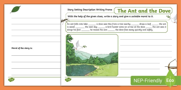 story-setting-description-writing-frame-the-ant-and-the-dove