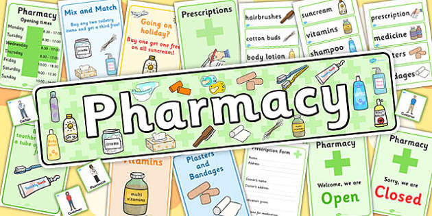 Pharmacy Role Play Pack - roleplay, doctors, pharmacy, pack