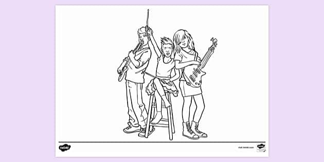 FREE! - Rehearse Colouring Sheet | Colouring Sheet - Twinkl