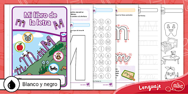 Cuadernillo letra M | lectoescritura | 1° básico | gratis