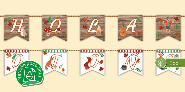 Banderines: Hola Otoño (Hecho por educadores) - Twinkl